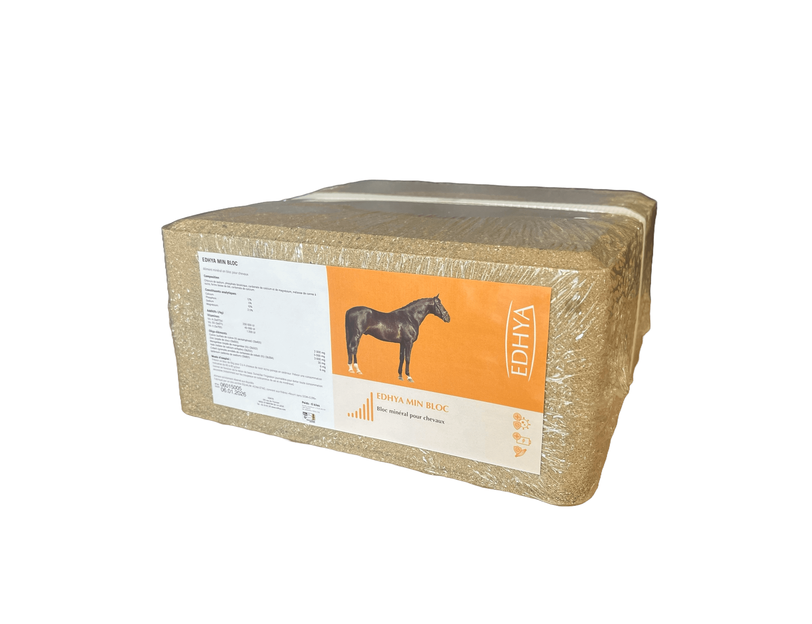 Bloc minéral chevaux - EDHYA